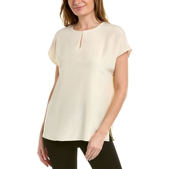 St. John | Tops | St John Keyhole Silk Top | Poshmark